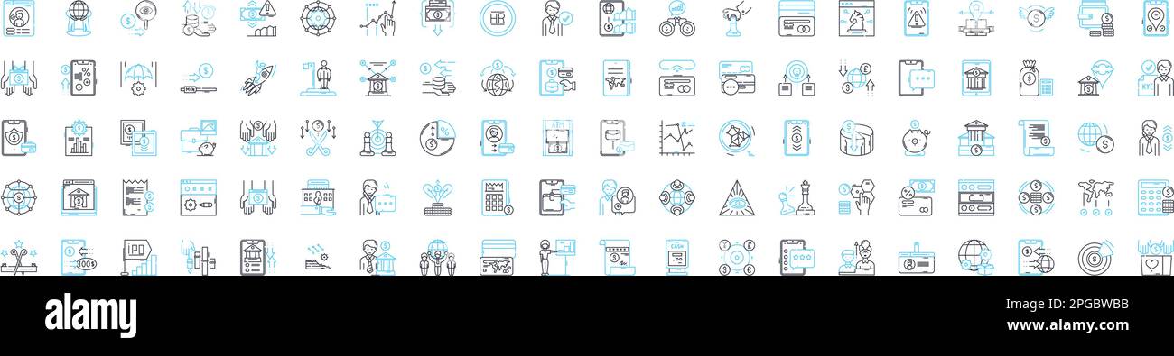Company profits vector line icons set. Profit, Revenue, Gains, Benefit ...