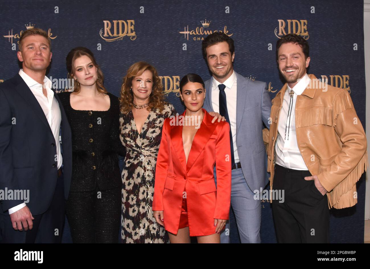 West Hollywood, California, USA 21st March 2023 (L-R) Actor Tyler Jacob ...