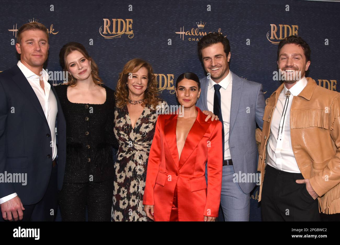 West Hollywood, California, USA 21st March 2023 (L-R) Actor Tyler Jacob ...