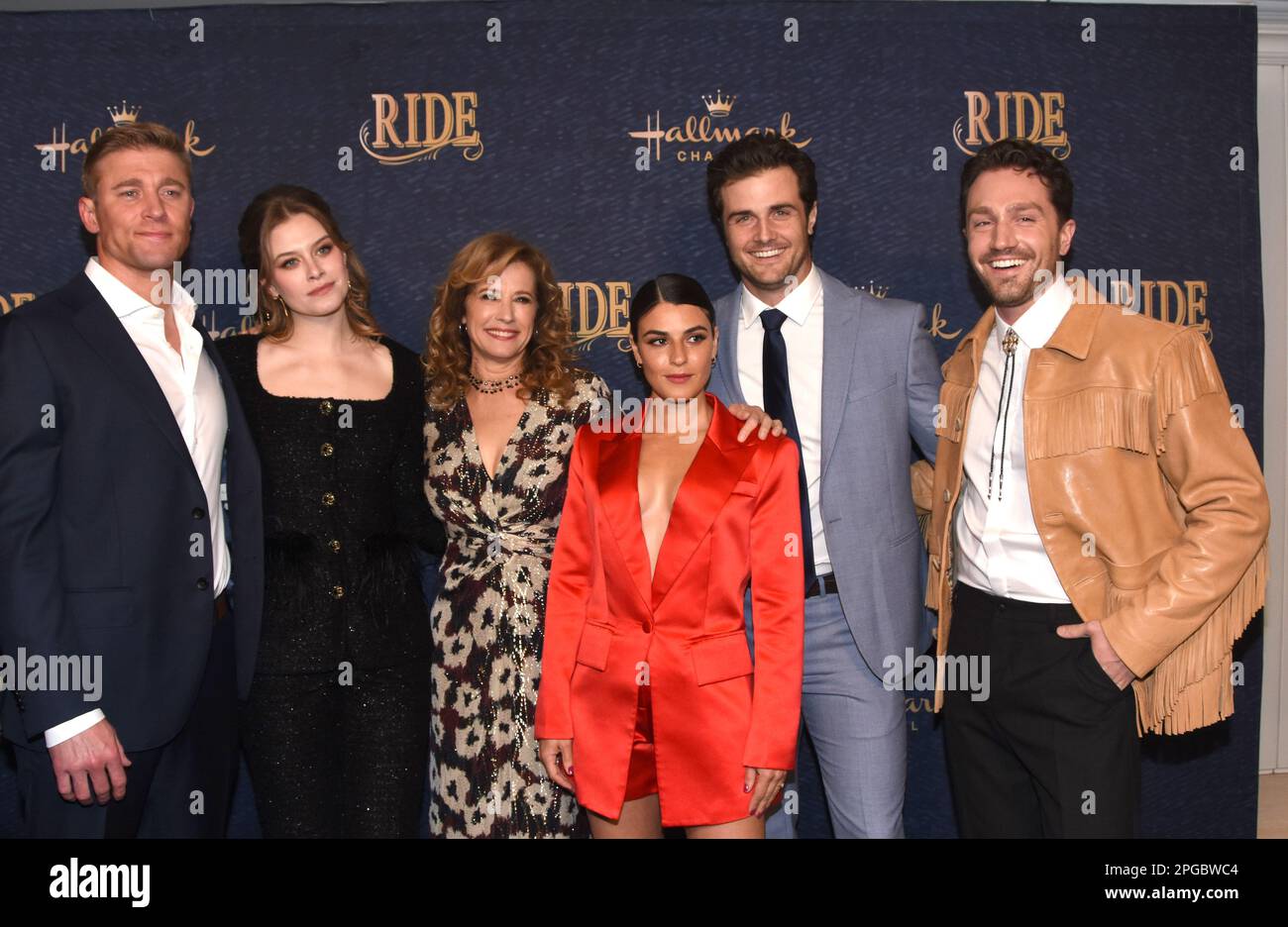 West Hollywood, California, USA 21st March 2023 (L-R) Actor Tyler Jacob ...