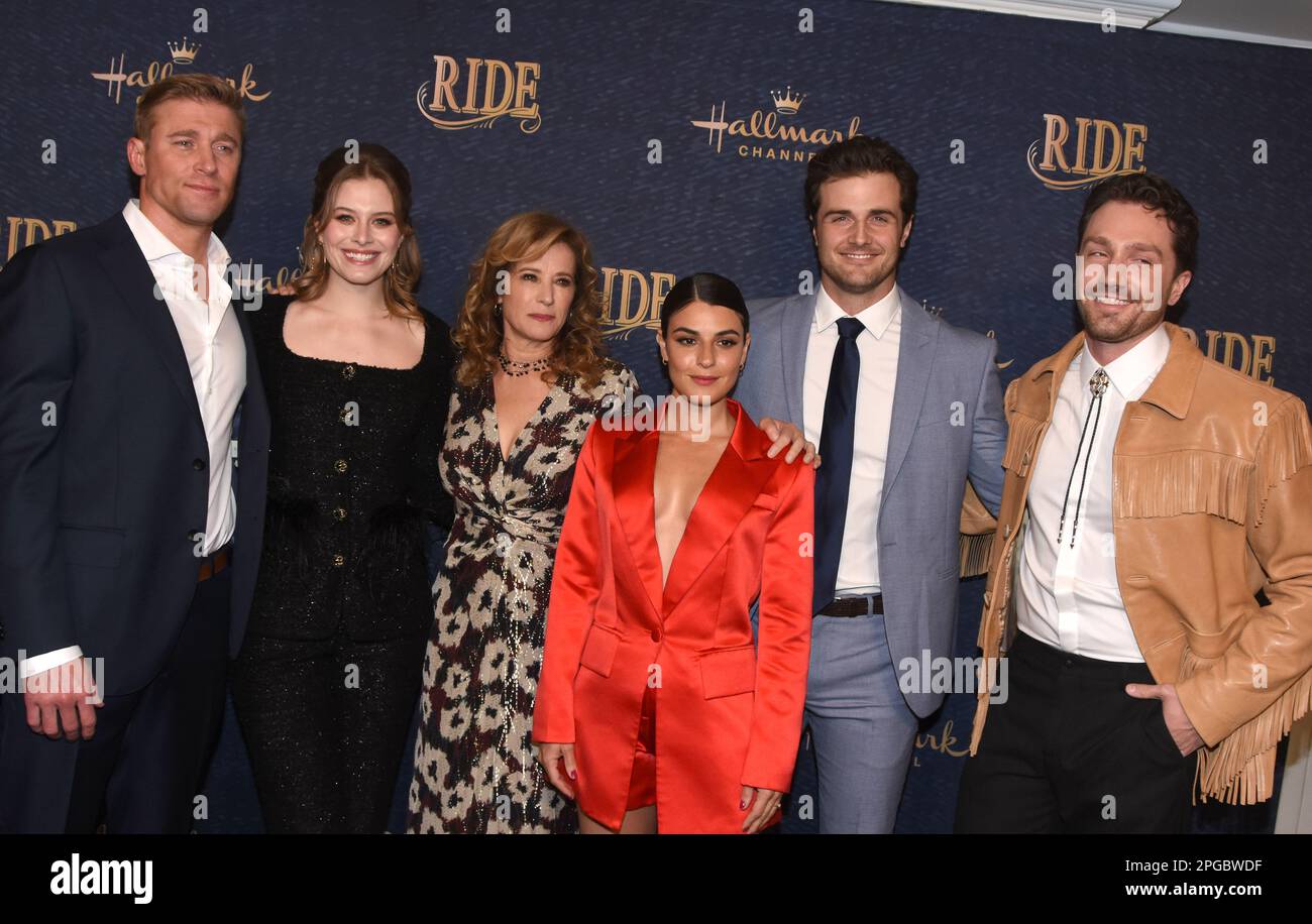 West Hollywood, California, USA 21st March 2023 (L-R) Actor Tyler Jacob ...