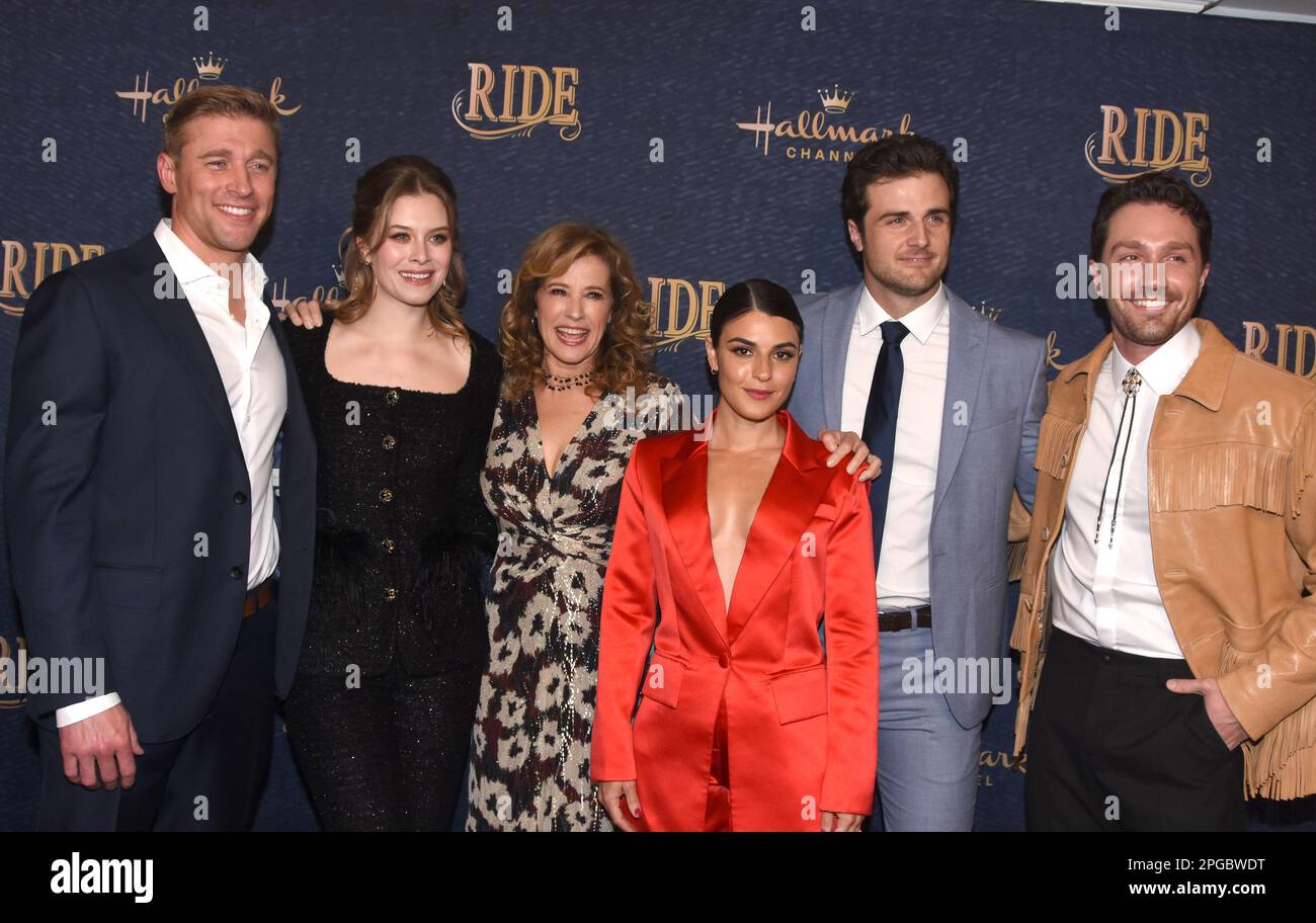 West Hollywood, California, USA 21st March 2023 (L-R) Actor Tyler Jacob ...