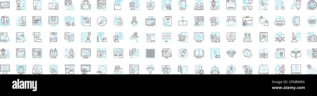 Business plan vector line icons set. Business, Plan, Strategy ...