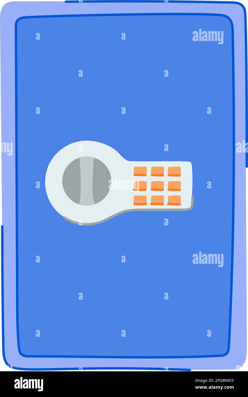 box safe cartoon vector illustration Stock Vector Image & Art - Alamy