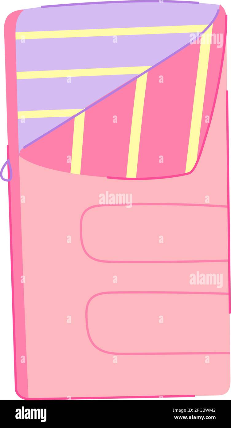 outdoor sleeping bag cartoon vector illustration Stock Vector Image ...