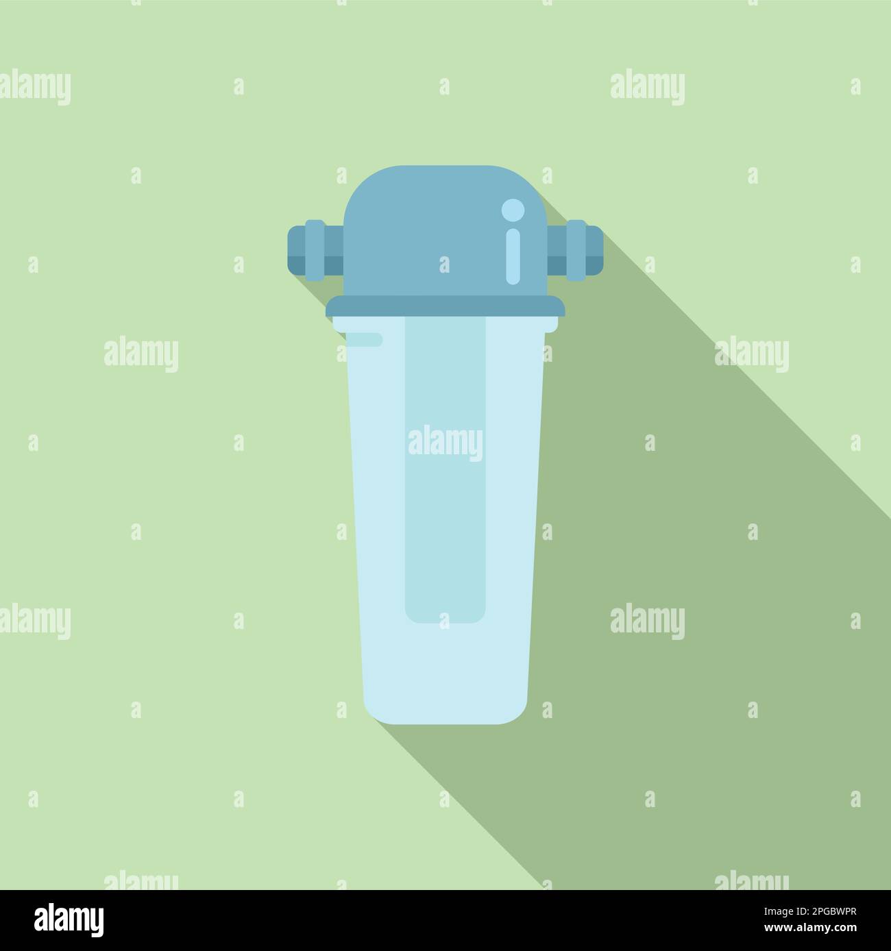 Tank filter icon flat vector. Clean drink. Liquid system Stock Vector ...