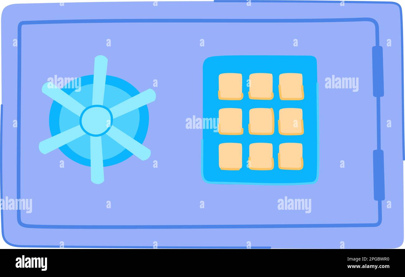 steel safe cartoon vector illustration Stock Vector Image & Art - Alamy