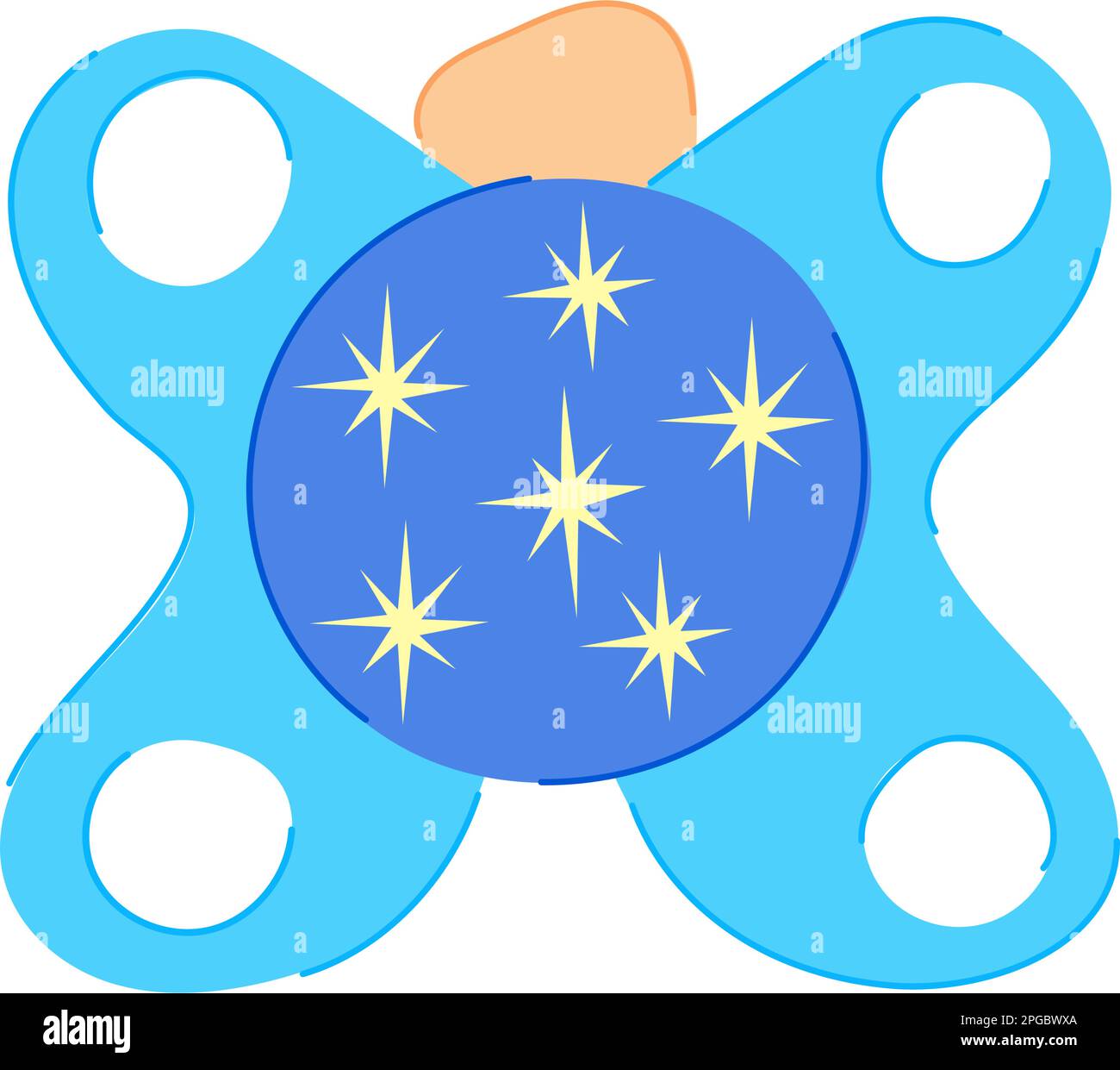 plastic pacifier baby cartoon vector illustration Stock Vector Image ...