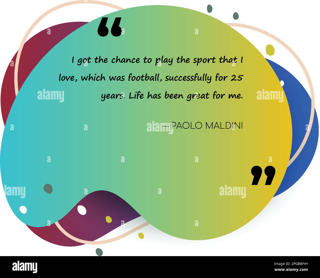 Paolo maldini motivation Stock Vector Images - Alamy