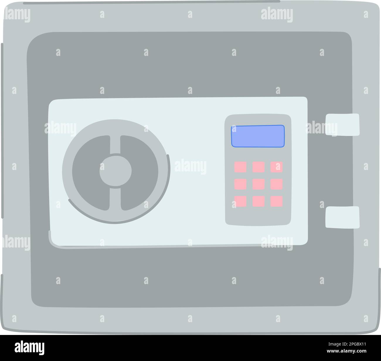 lock safe cartoon vector illustration Stock Vector Image & Art - Alamy
