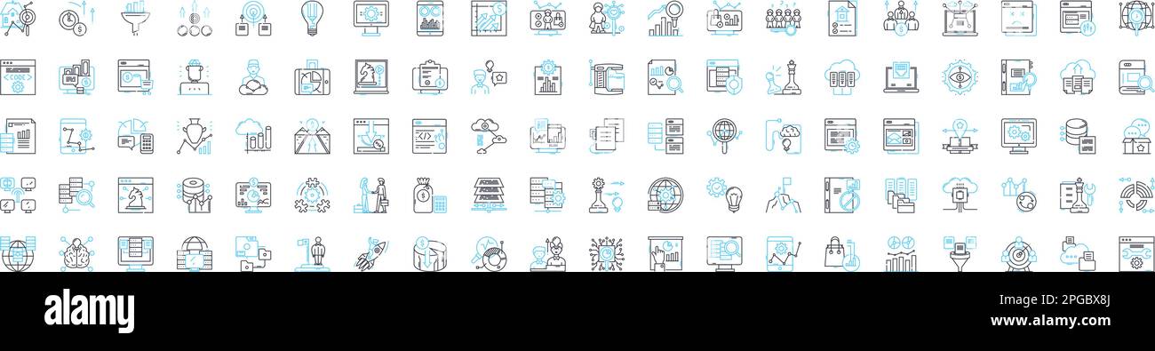 Business improvement vector line icons set. Optimization, Performance ... Business improvement vector line icons set. Optimization, Performance ...
