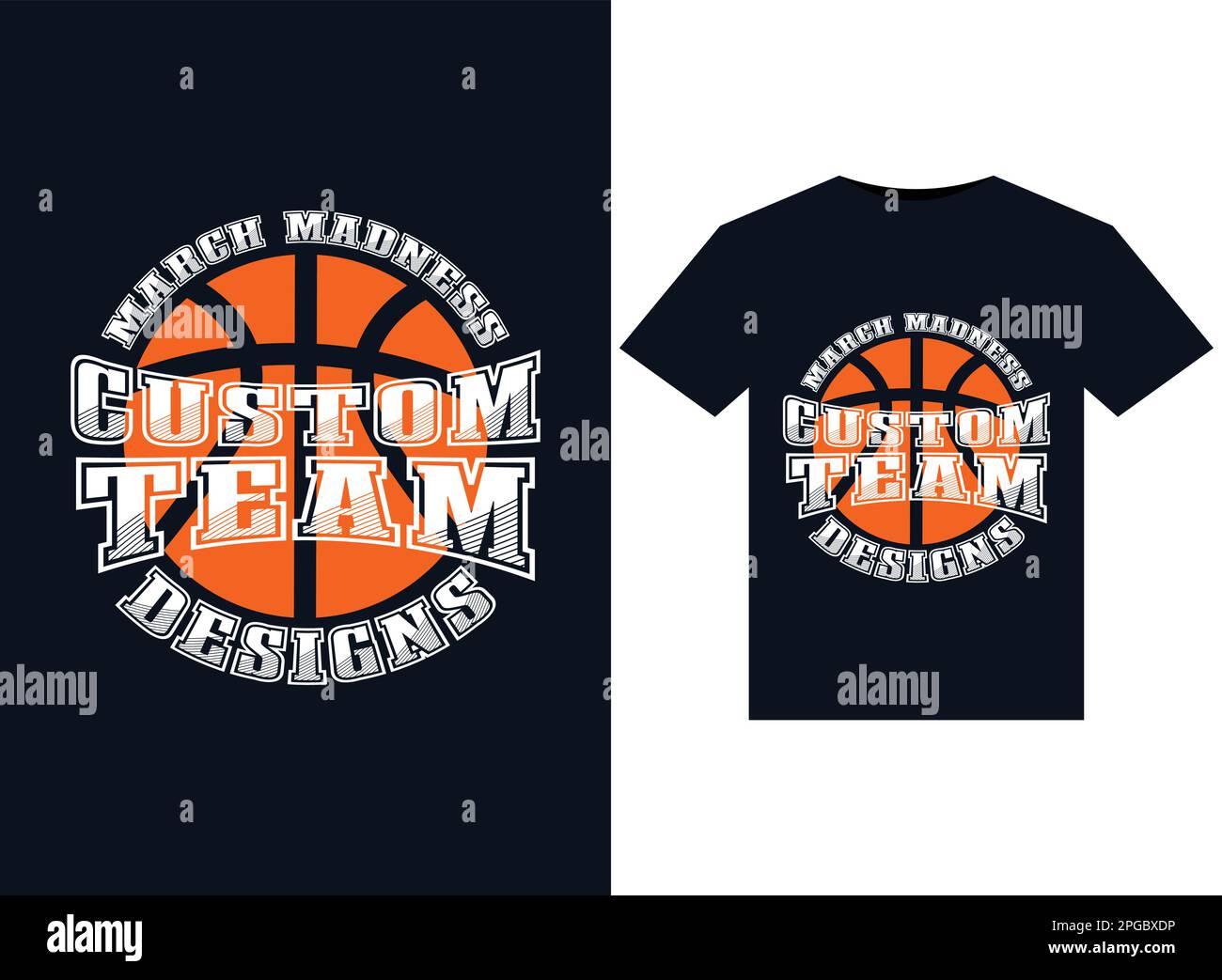March Madness Custom team designs Up illustrations for print-ready T ...