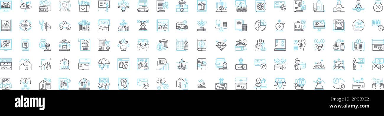 Commercial bank vector line icons set. Bank, Commercial, Banking ...