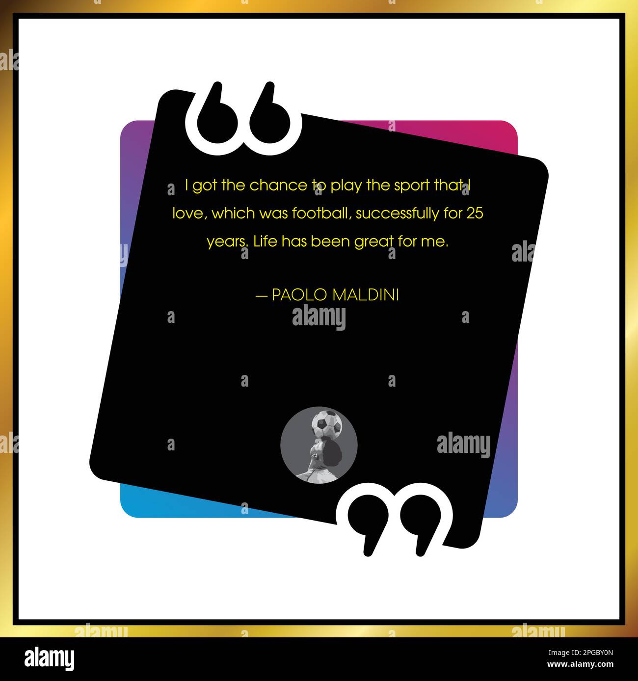 Paolo maldini motivation Stock Vector Images - Alamy