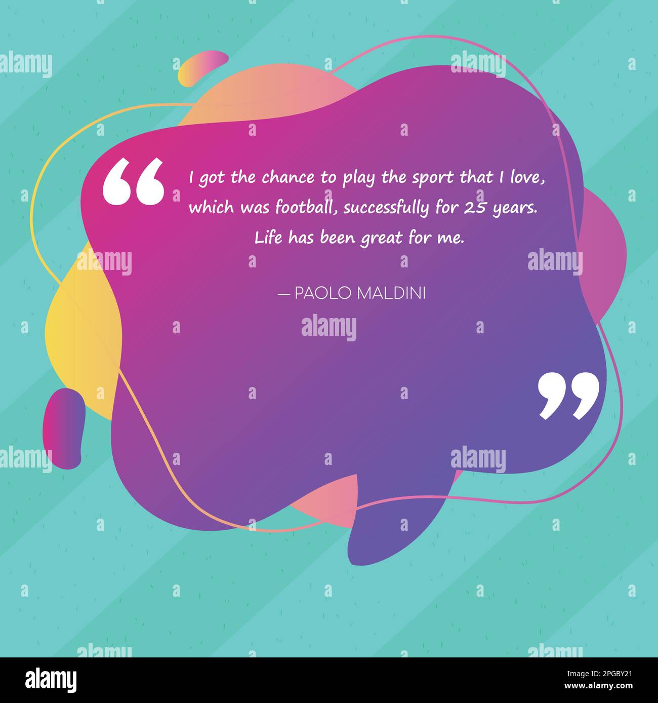 Paolo maldini motivation Stock Vector Images - Alamy