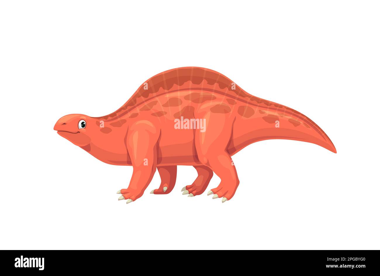 Cartoon lotosaurus dinosaur character. Isolated vector extinct genus of ...
