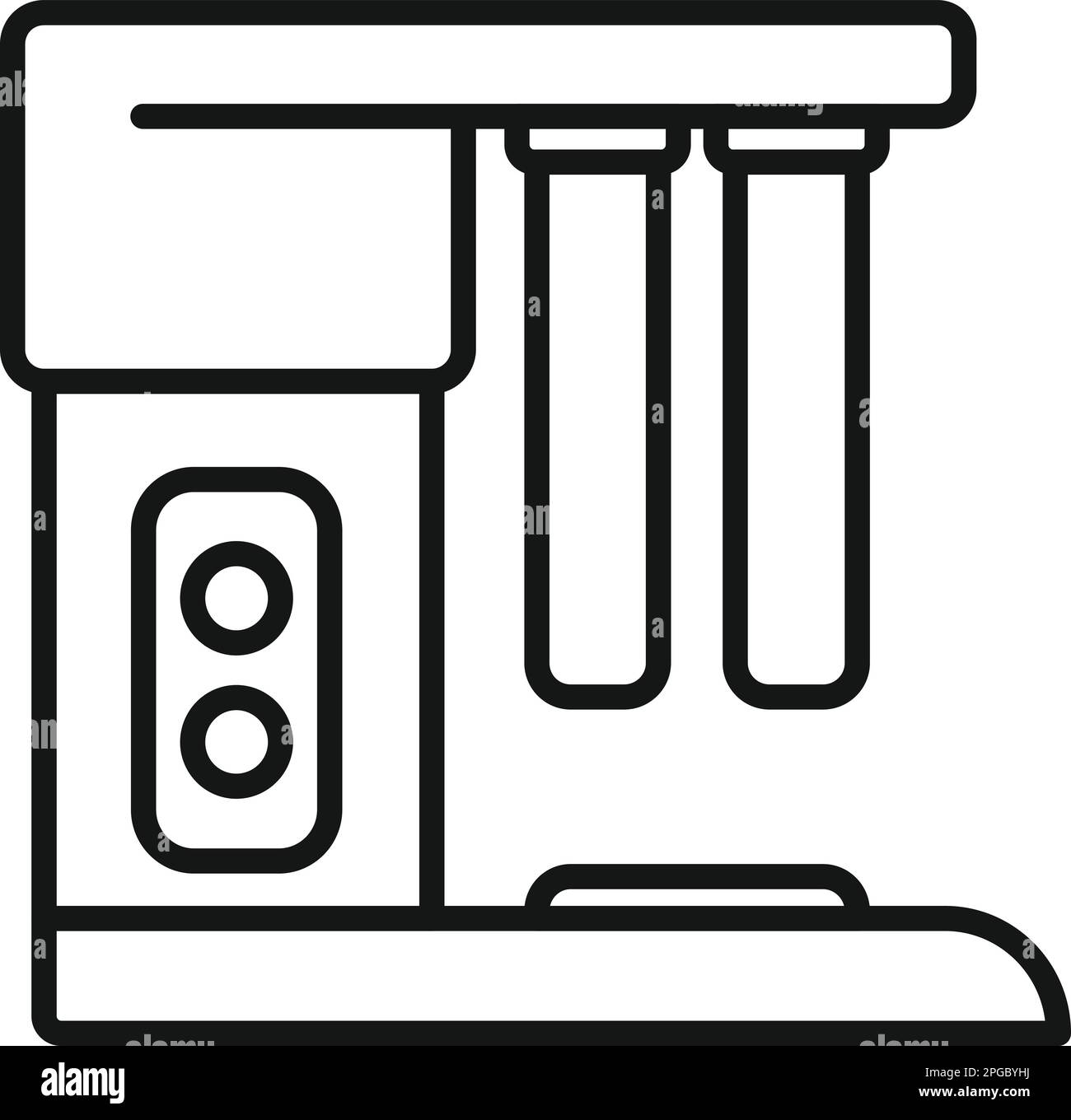 Lab water test icon outline vector. Equipment system. Container liquid ...