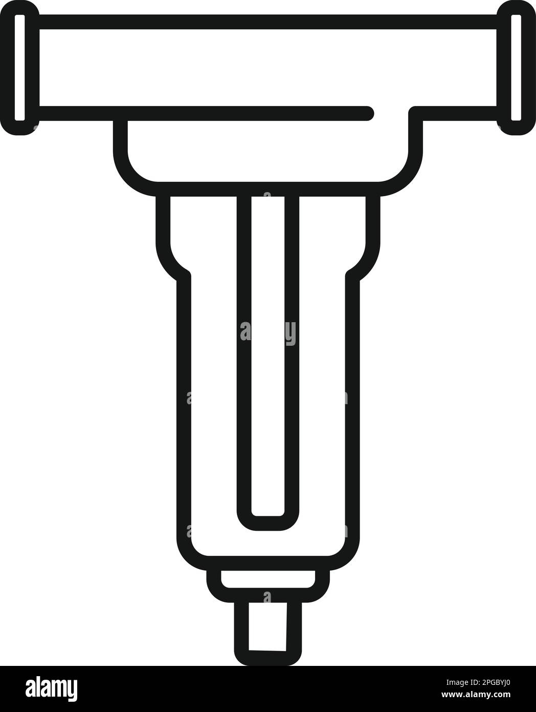 Home water filter icon outline vector. Purification tank. Liquid system ...