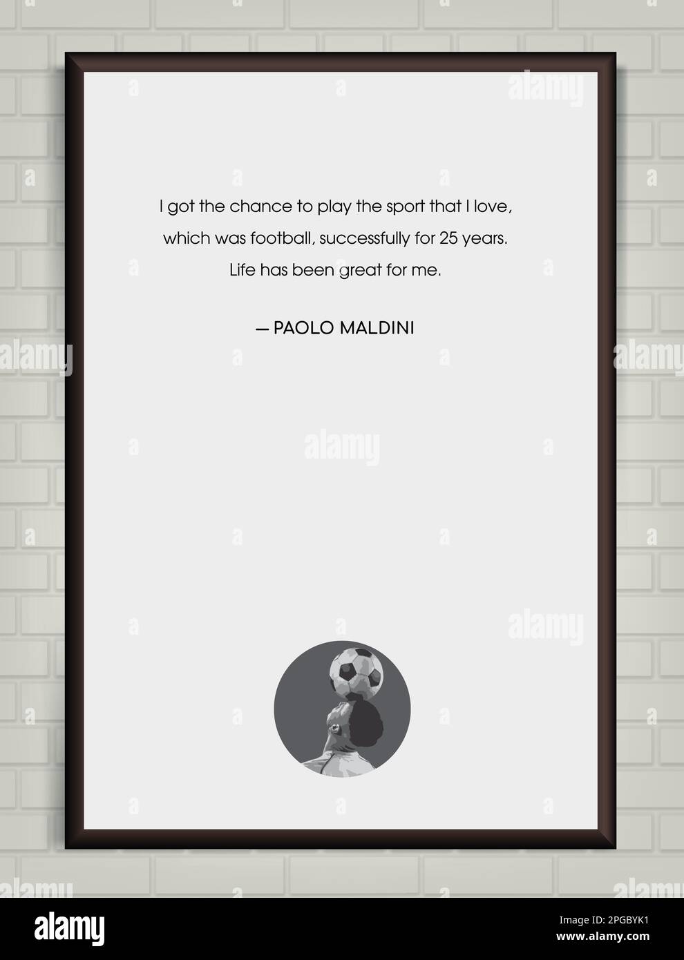 Paolo maldini motivation Stock Vector Images - Alamy