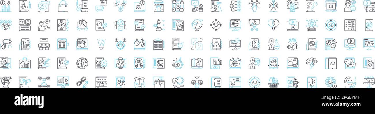 Project finance vector line icons set. Project, finance, financing ...