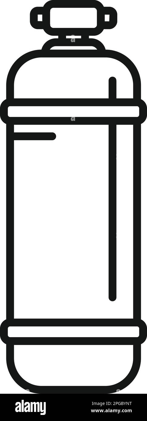 Tank icon outline vector. Filter treatment. Water filtration Stock ...