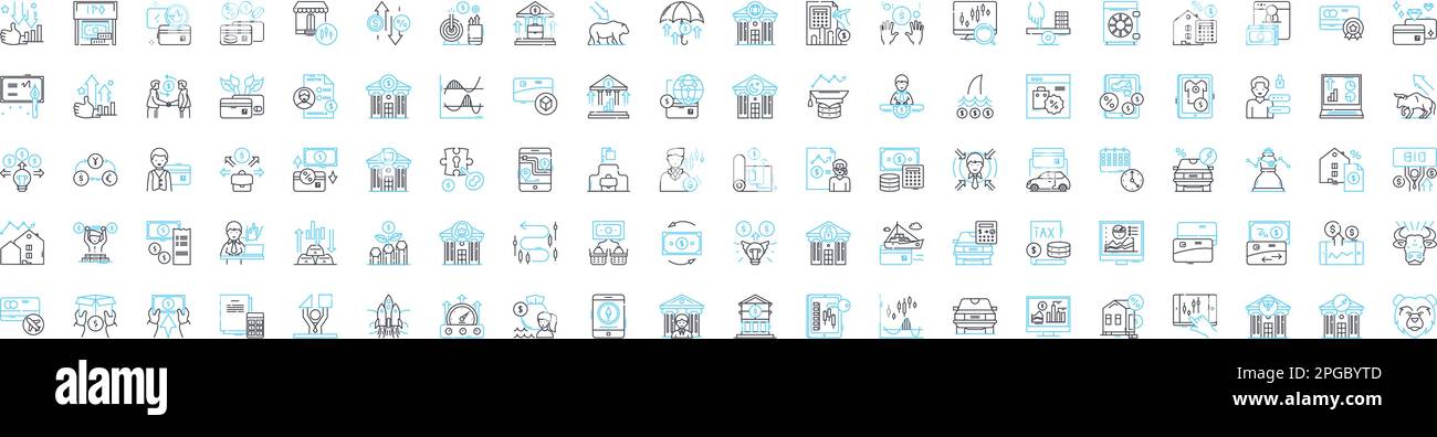 Trade commerce vector line icons set. Commerce, Trading, Export, Import ...