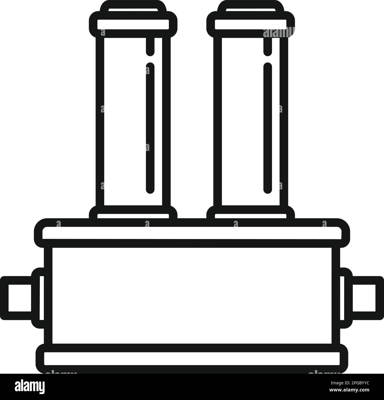 Tank system icon outline vector. Water filter. Container filtration ...
