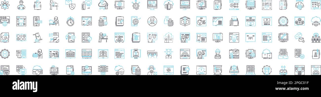 Web Hosting vector line icons set. Hosting, Web, Website, Cloud ... Web Hosting vector line icons set. Hosting, Web, Website, Cloud ...