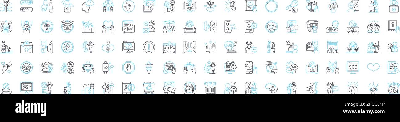 Self Care vector line icons set. Wellness, Hygiene, Exercise ...