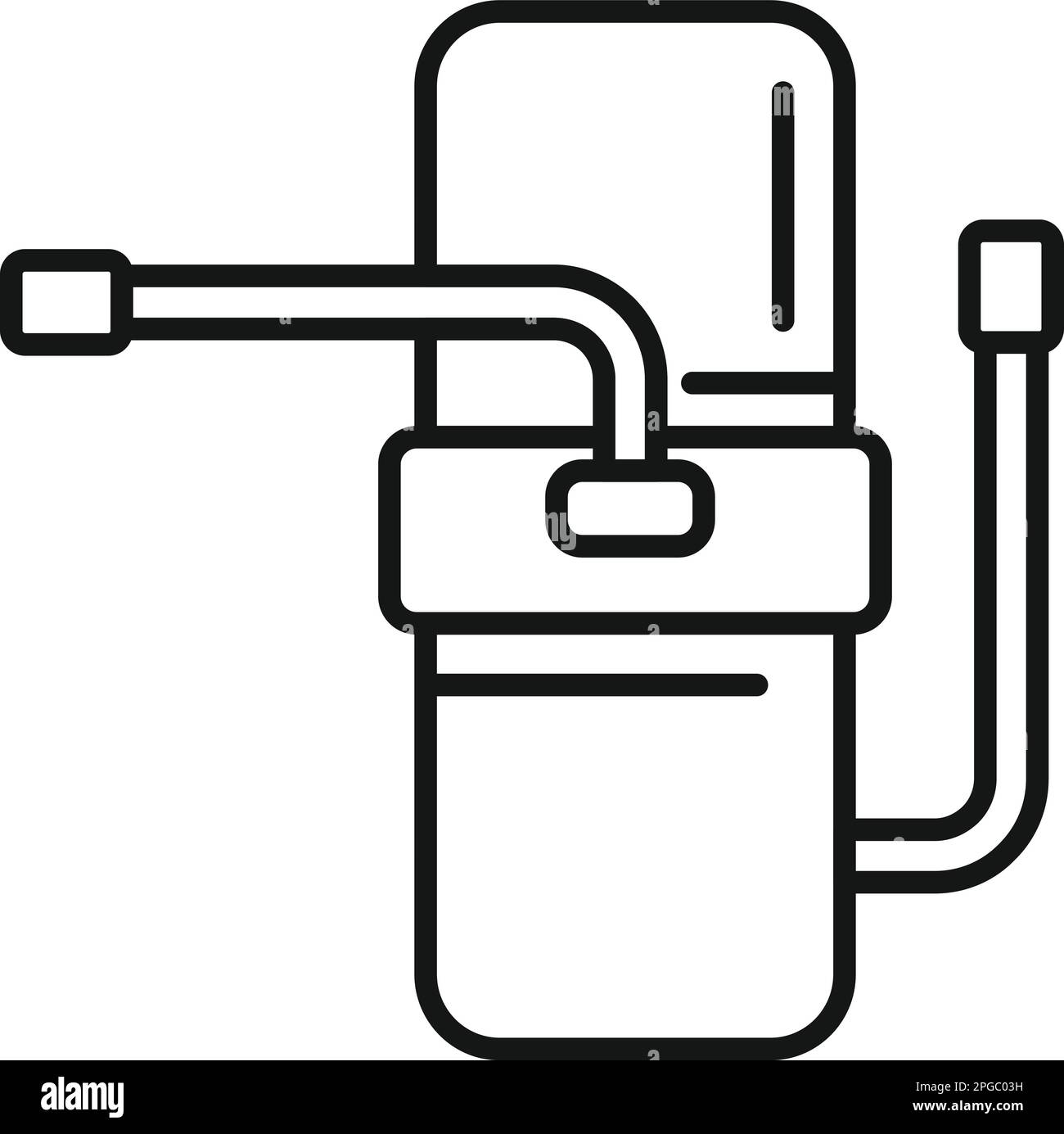 Modern water filter icon outline vector. Treatment equipment. Tank ...