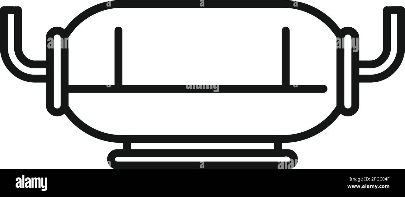 Industrial water filter icon outline vector. Treatment equipment. House ...