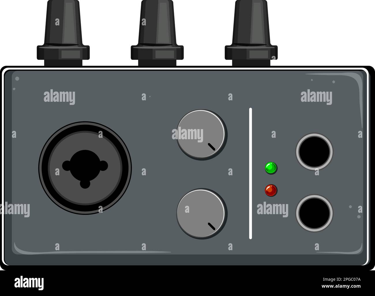 song audio interface cartoon vector illustration Stock Vector Image ...