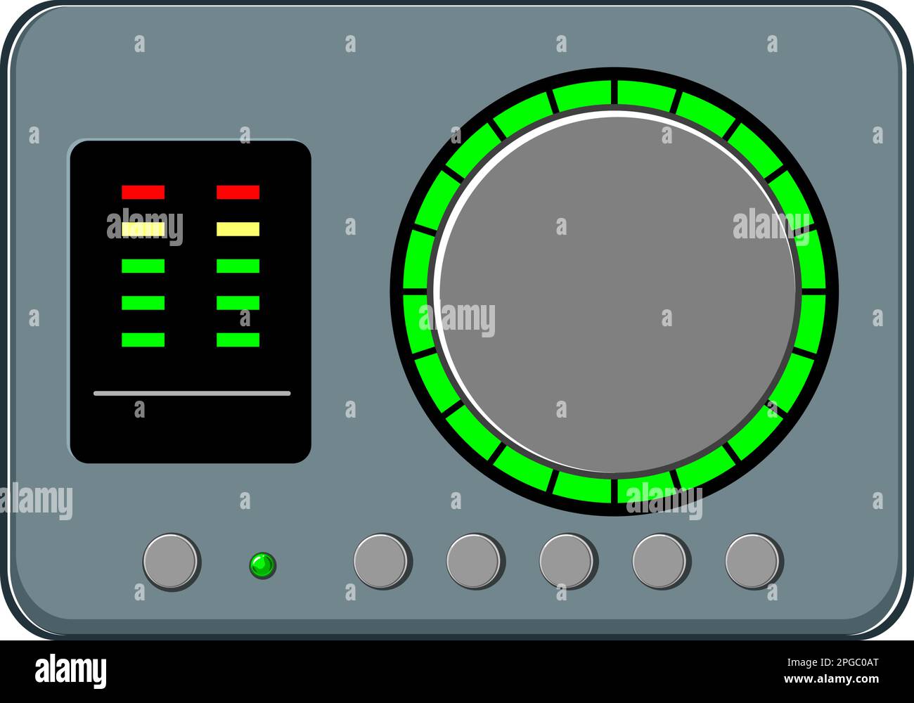 music audio interface cartoon vector illustration Stock Vector Image ...