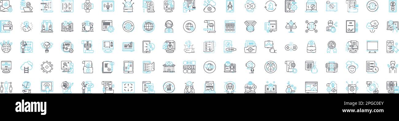 Corporate development vector line icons set. Corporate, development ...