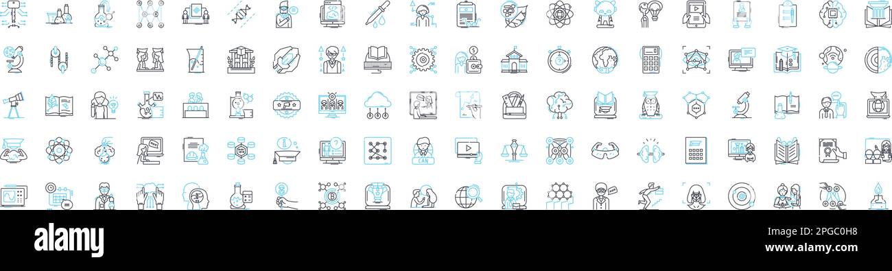 Online learning vector line icons set. eLearning, virtual, remote ... Online learning vector line icons set. eLearning, virtual, remote ...