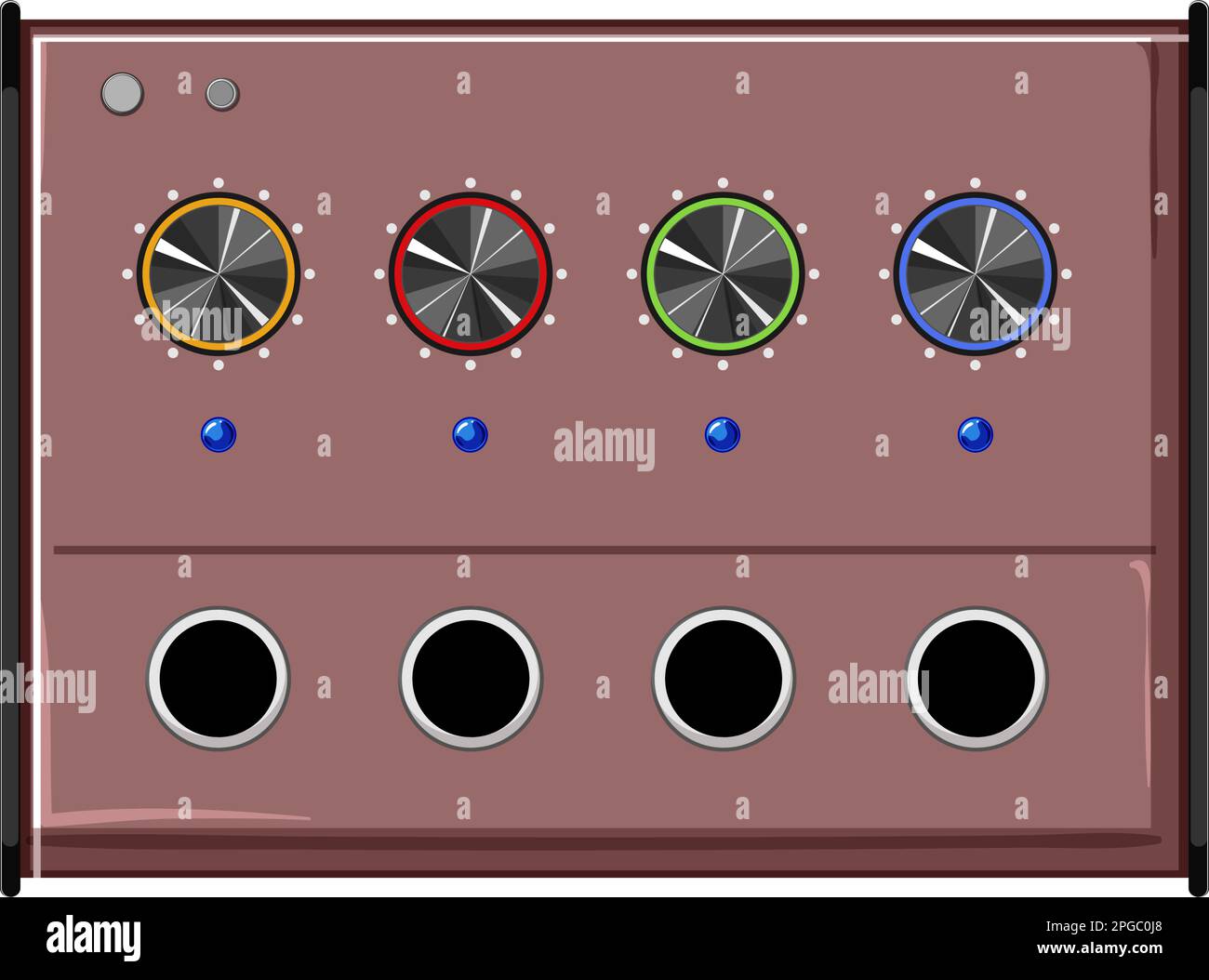 sound audio mixer cartoon vector illustration Stock Vector Image & Art ...