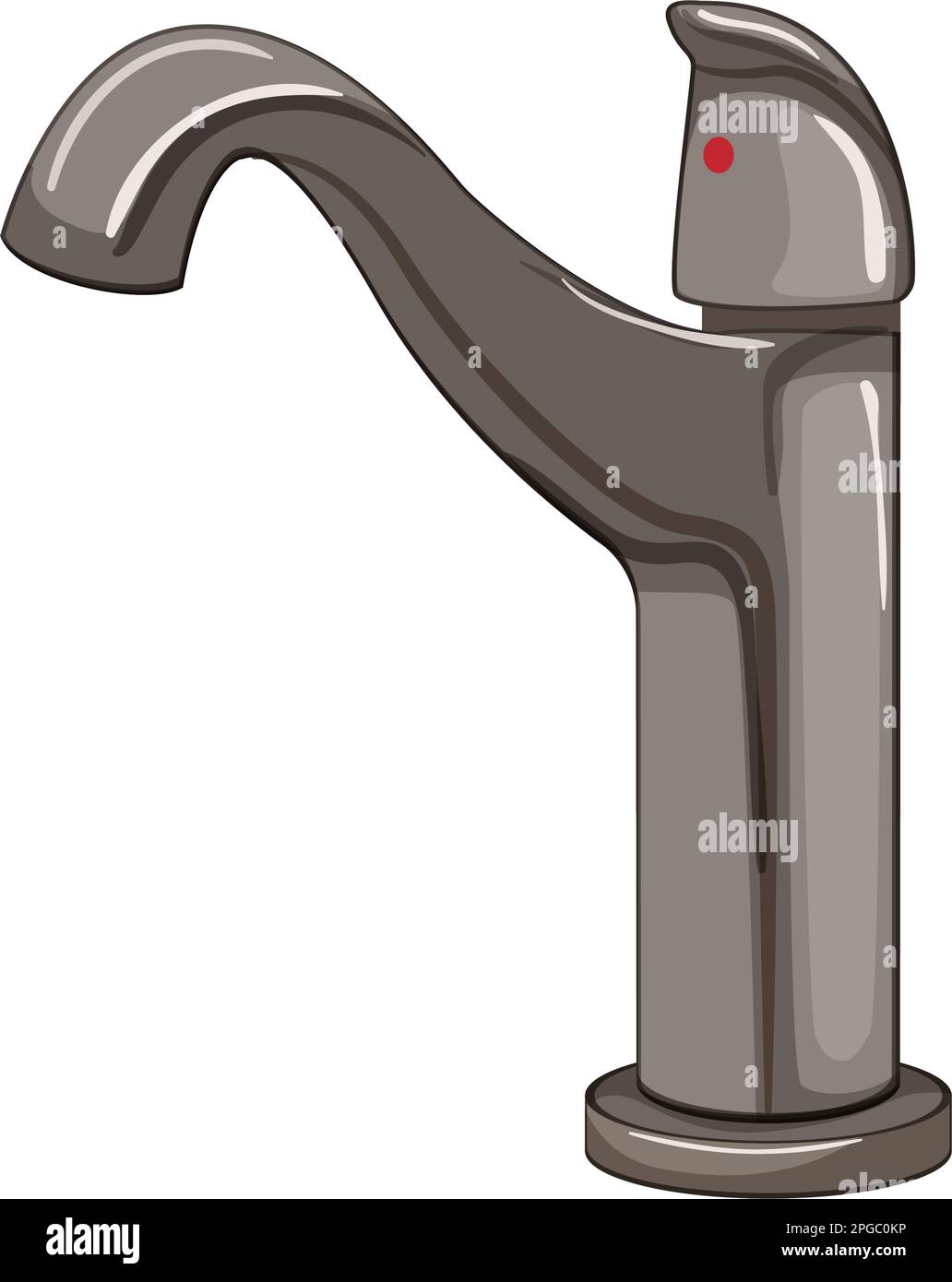 home bathroom faucet cartoon vector illustration Stock Vector Image ...