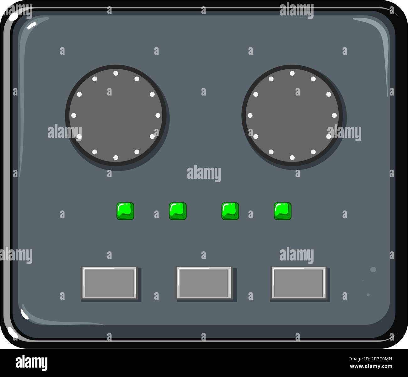 wave audio interface cartoon vector illustration Stock Vector Image ...