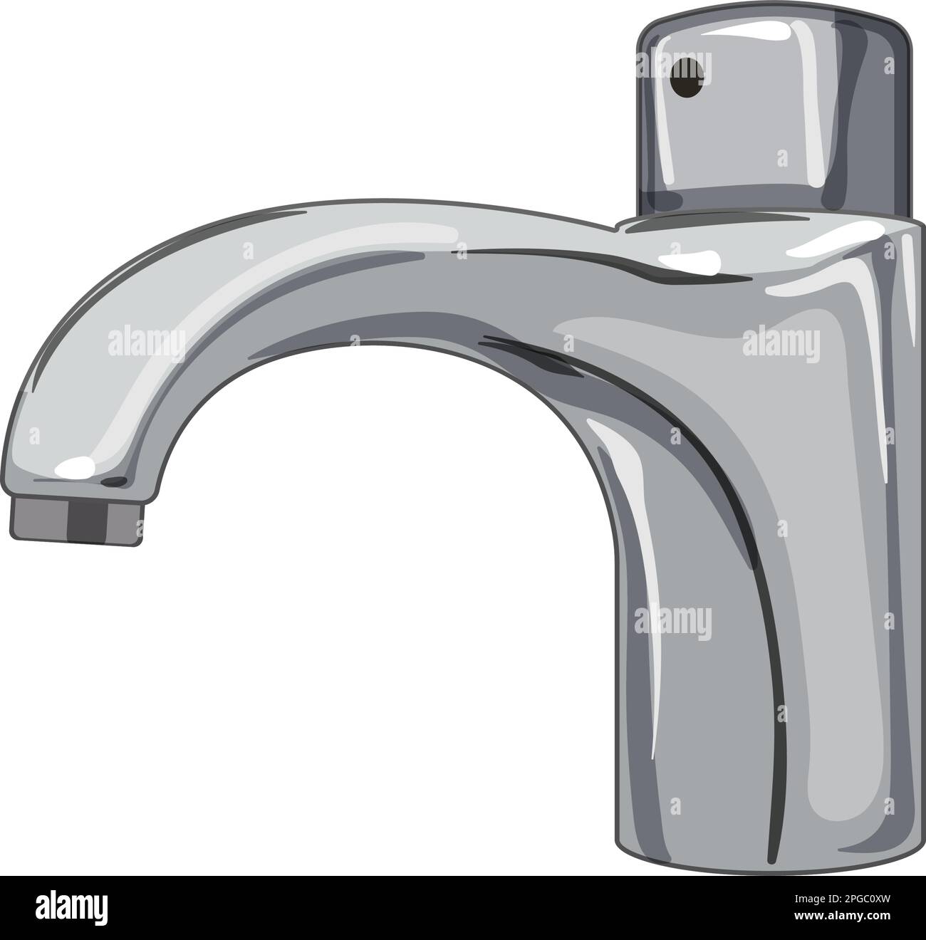 clean bathroom faucet cartoon vector illustration Stock Vector Image ...