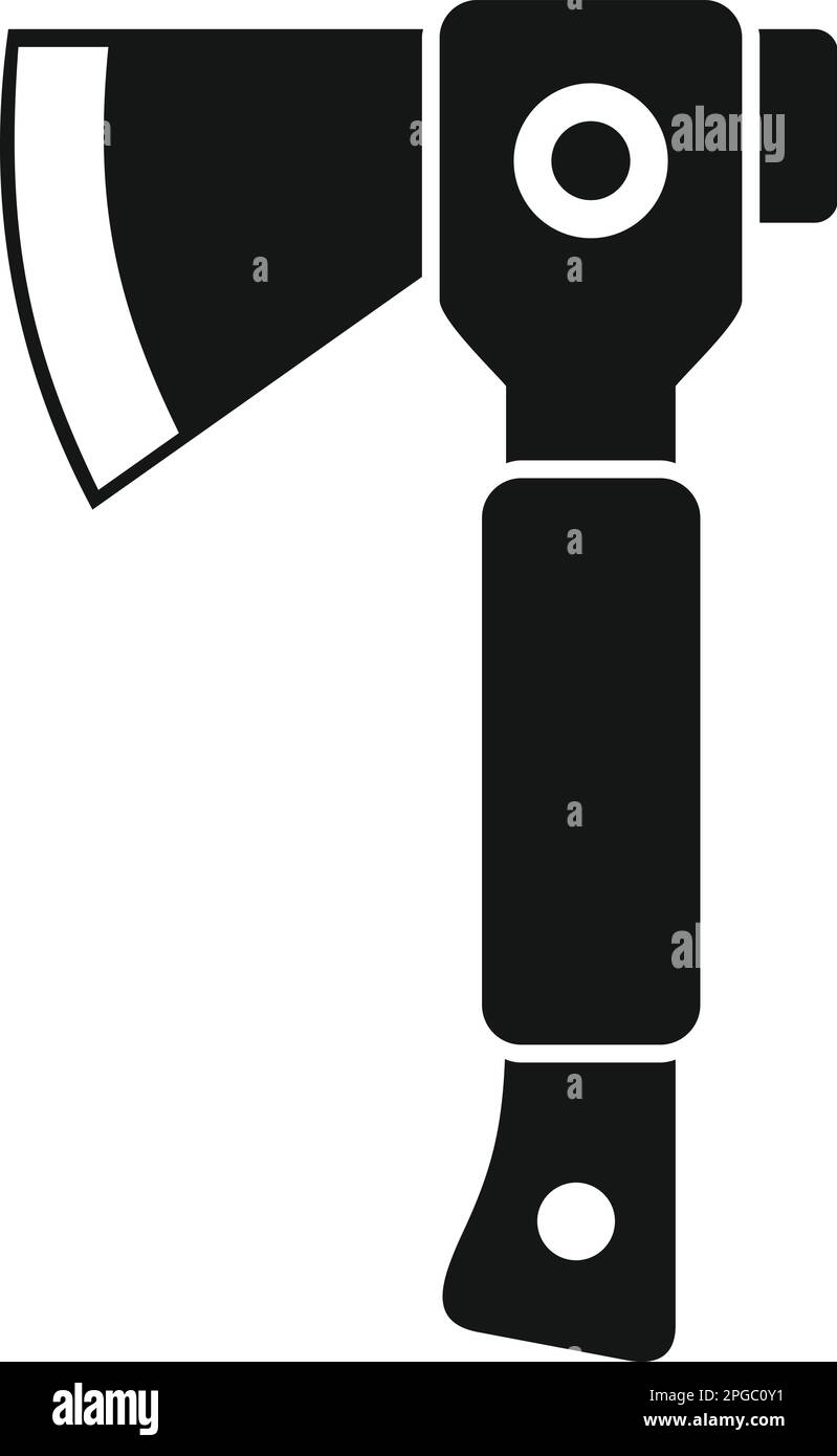 Hiking axe icon simple Cut Out Stock Images & Pictures - Alamy