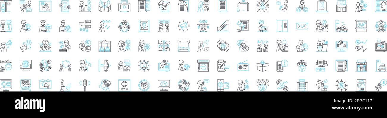 Smart citizens vector line icons set. Smart, Citizens, Intelligent ...