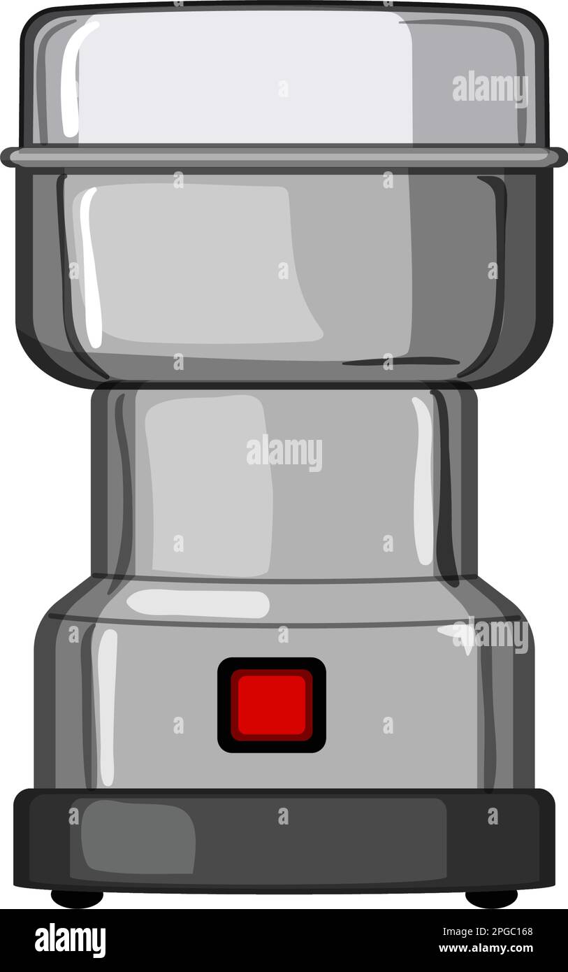 caffeine coffee grinder electric cartoon vector illustration Stock ...