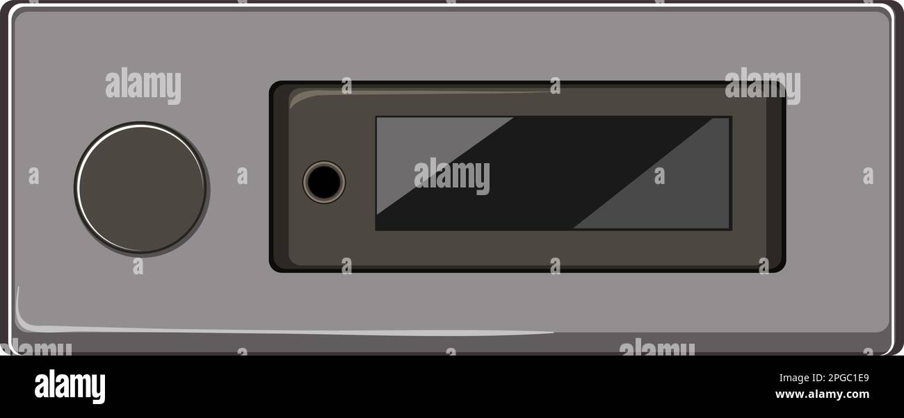 music digital amplifier cartoon vector illustration Stock Vector Image ...