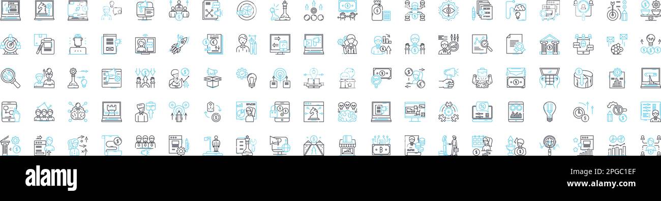 strategy planning vector line icons set. Strategy, Planning, Strategy ...