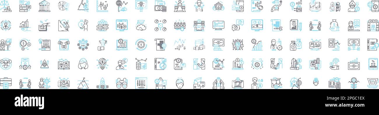 Financial investment vector line icons set. Investment, Finance ... Financial investment vector line icons set. Investment, Finance ...