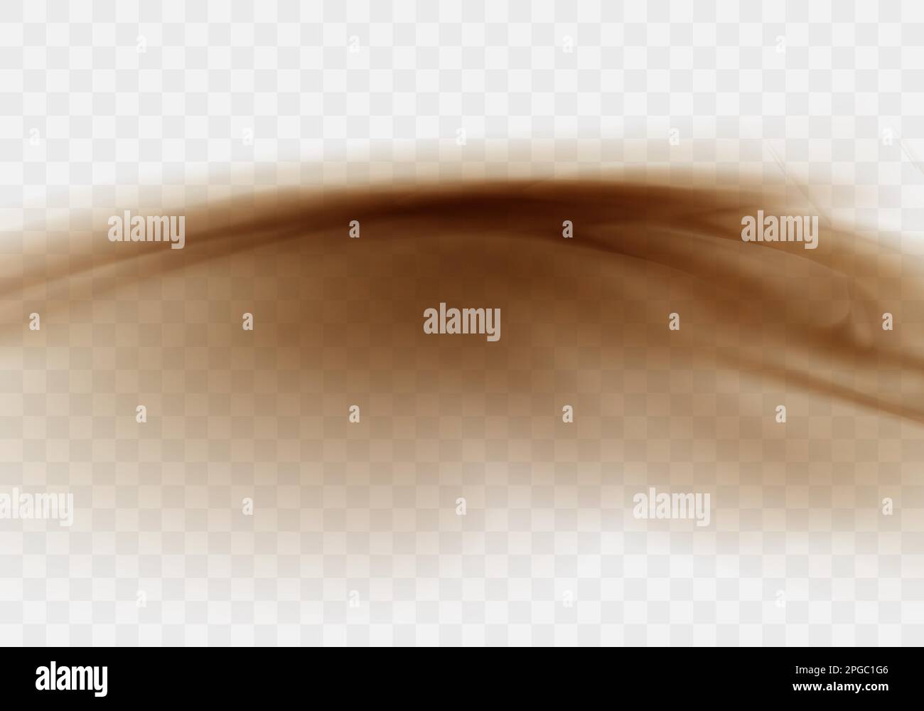 Desert sandstorm, brown dusty cloud or dry sand flying with gust of ...