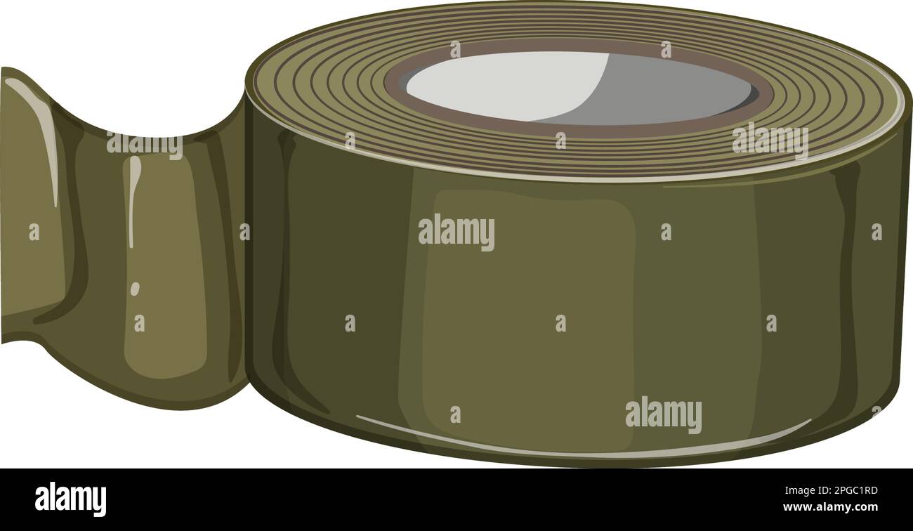 wrinkled duct tape cartoon vector illustration Stock Vector Image & Art ...