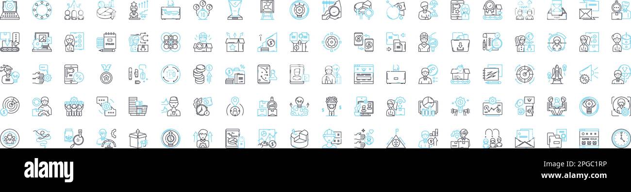 Team strategy vector line icons set. Collaboration, Planning, Alignment ... Team strategy vector line icons set. Collaboration, Planning, Alignment ...