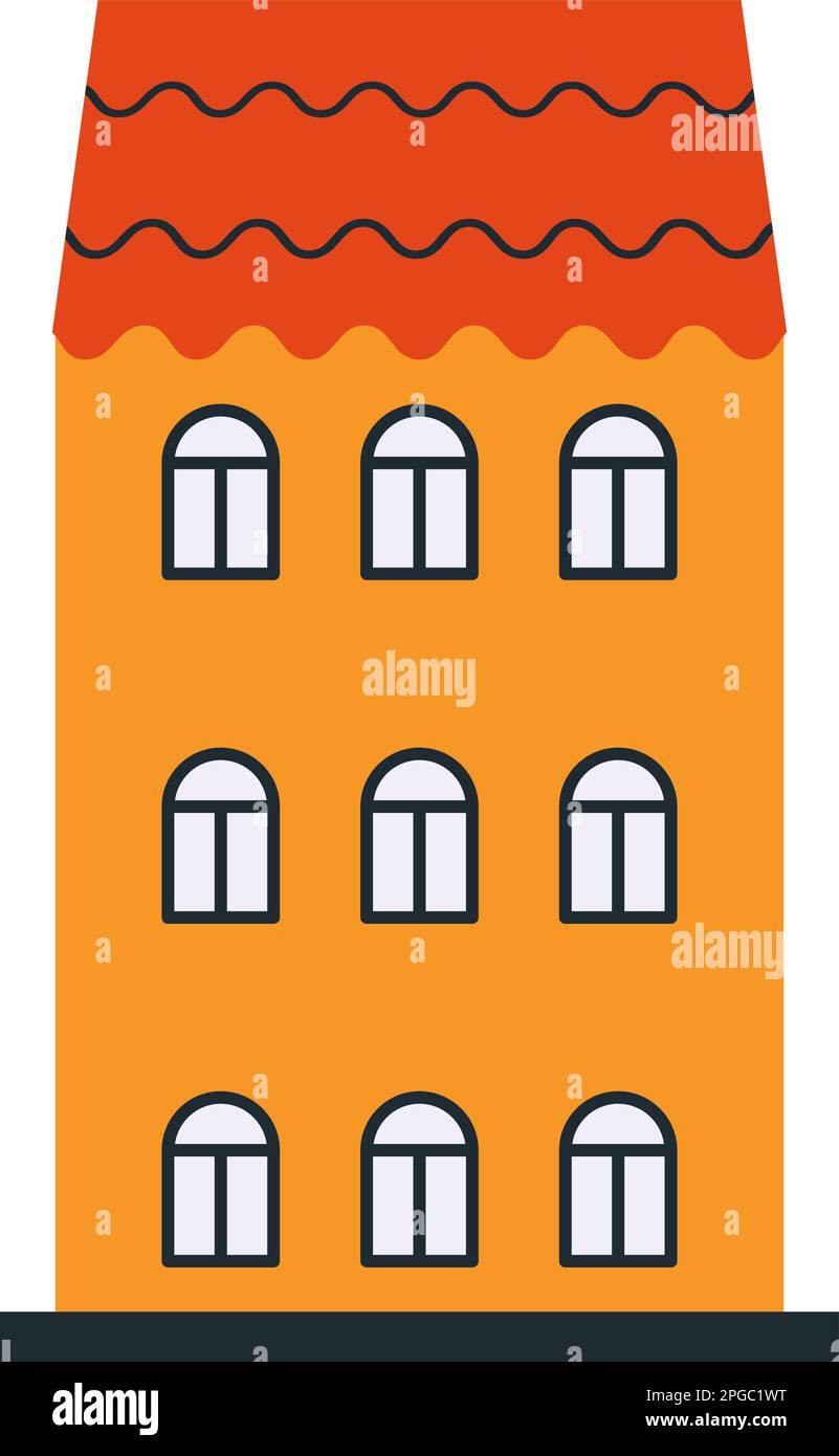 3 story home Stock Vector Images - Alamy