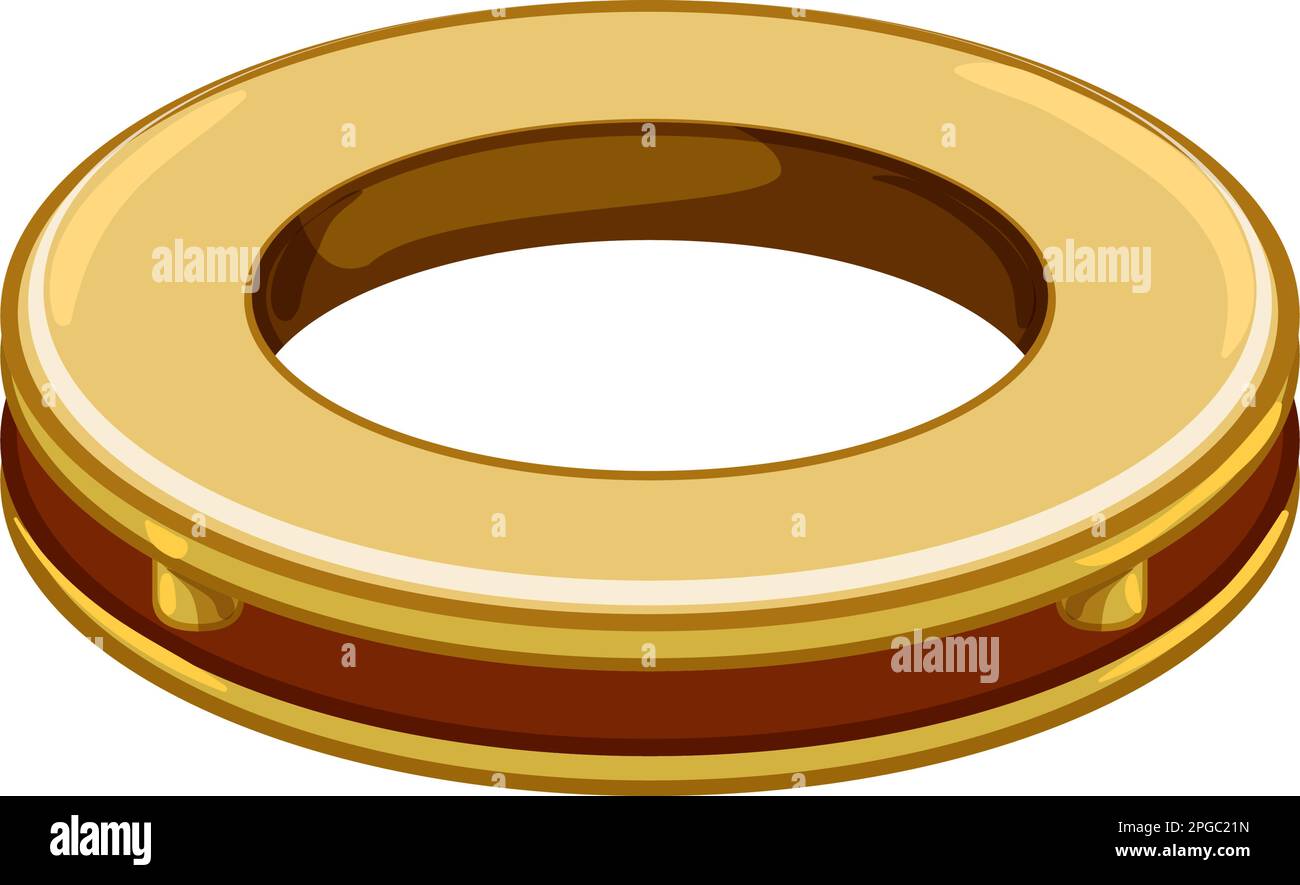 decoration grommet ring cartoon vector illustration Stock Vector Image ...